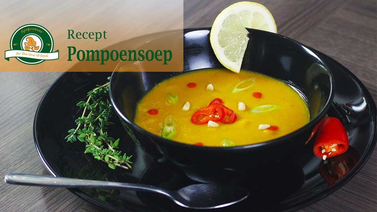 Pompoensoep maken een gezond recept met gember (subtitles) - YouTube