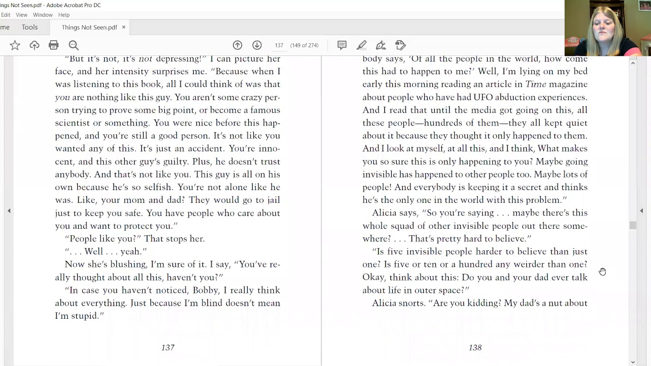 Things Not Seen Characters Andrew Clements