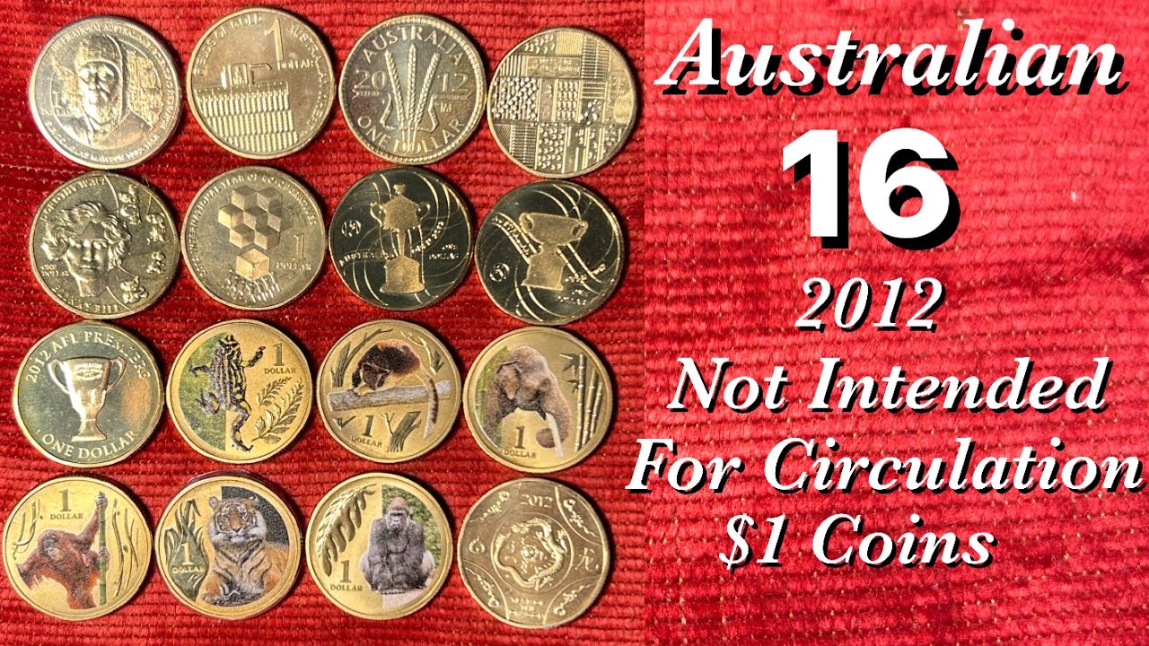 Australian 2012 $1 Not intended for circulation coins - YouTube