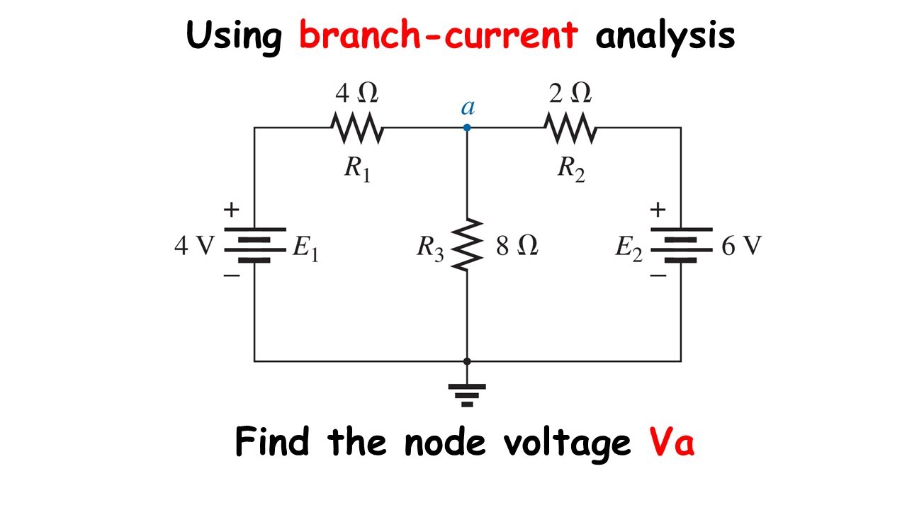 BRANCH-CURRENT analysis solved example [BOYLESTAD CHAPTER 8 PROBLEM 15 ...
