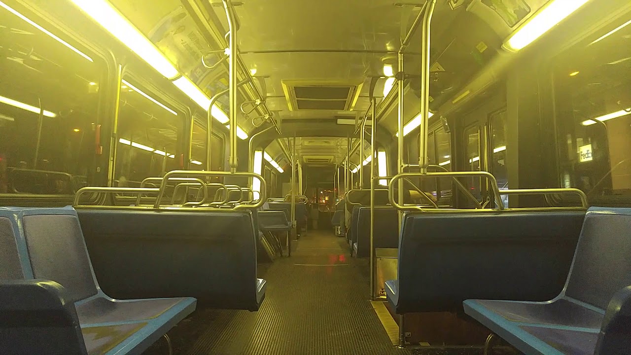 On board 2004 D60HF New Flyer bus # 5633 on the M15 to Harlem 125 ...