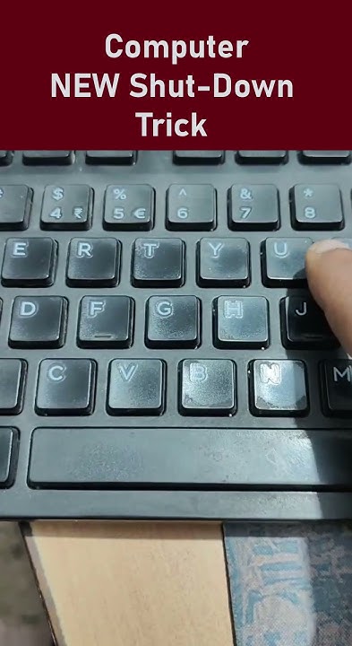 New Computer Shut Down Trick Computerbasics Youtube