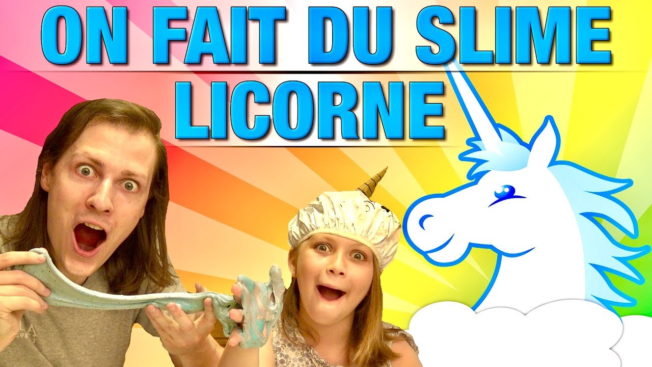 JE FAIS DU SLIME LICORNE AVEC MA NIECE MAGGIE ! DELIRES DE MAX - YouTube
