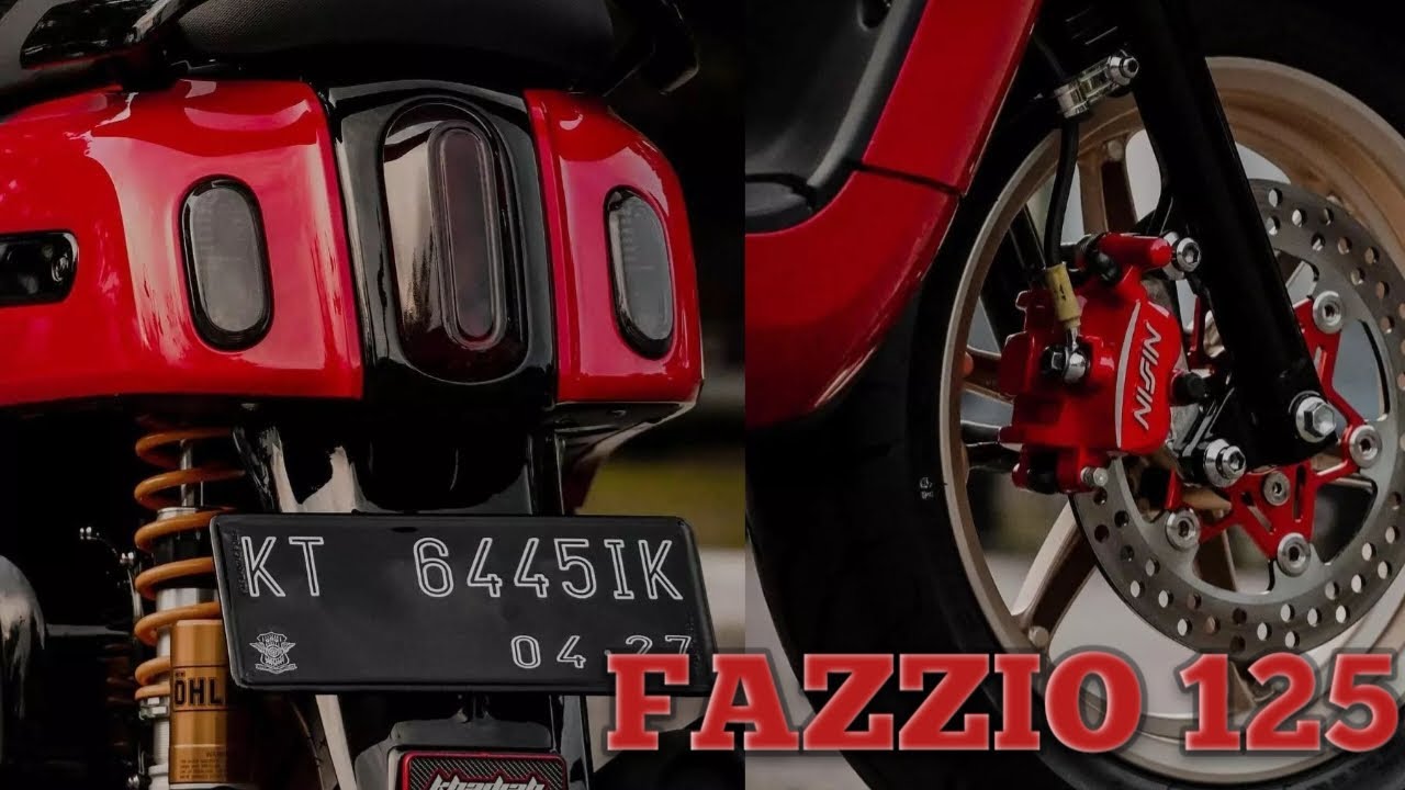 MODIFIKASI SIMPEL YAMAHA FAZZIO WARNA MERAH Terbaru. - YouTube