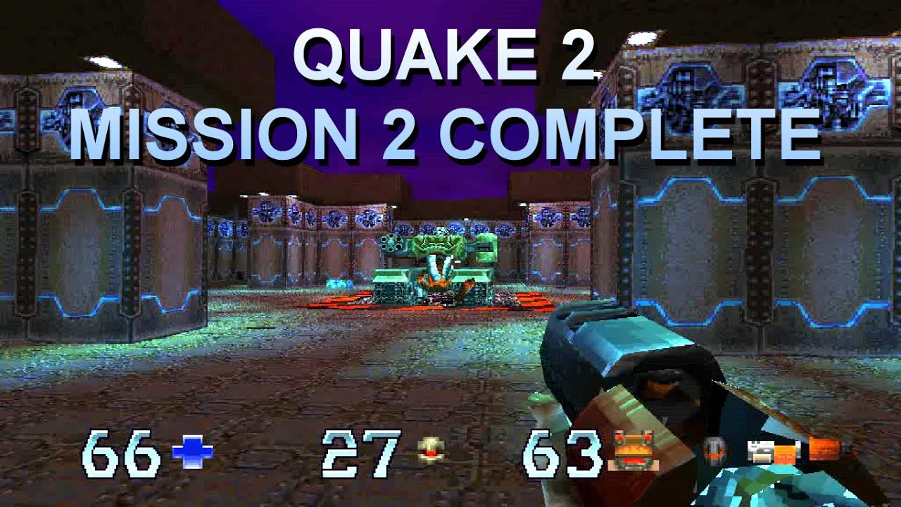 Quake 2 Gameplay Ps1 Psx Mission 2 Complete - YouTube