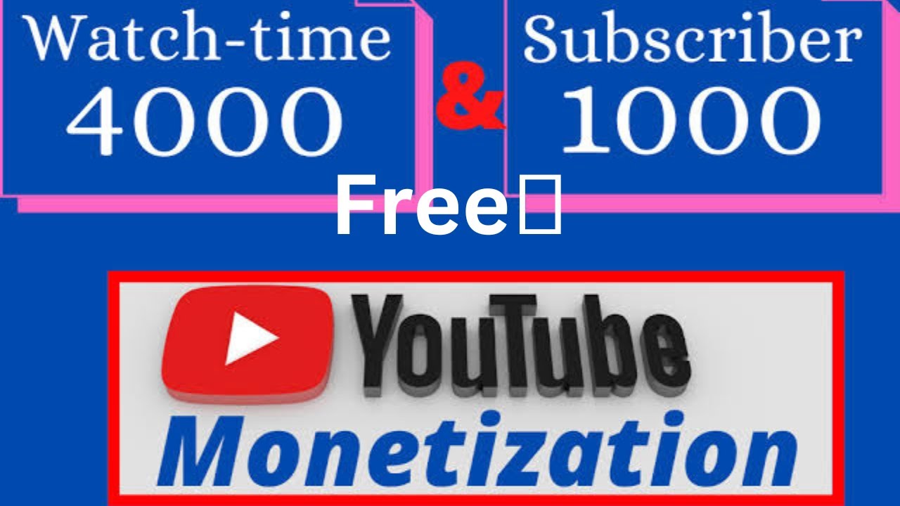 How to complete 1000 subscriber and 4000 hour on Youtube | Free ...