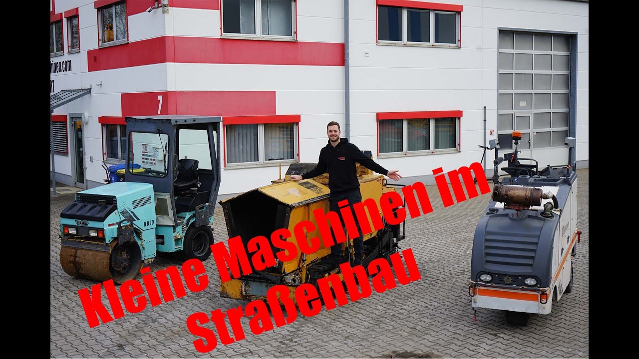 Welche Maschinen braucht man im Straßenbau?! Die drei wichtigsten in ...