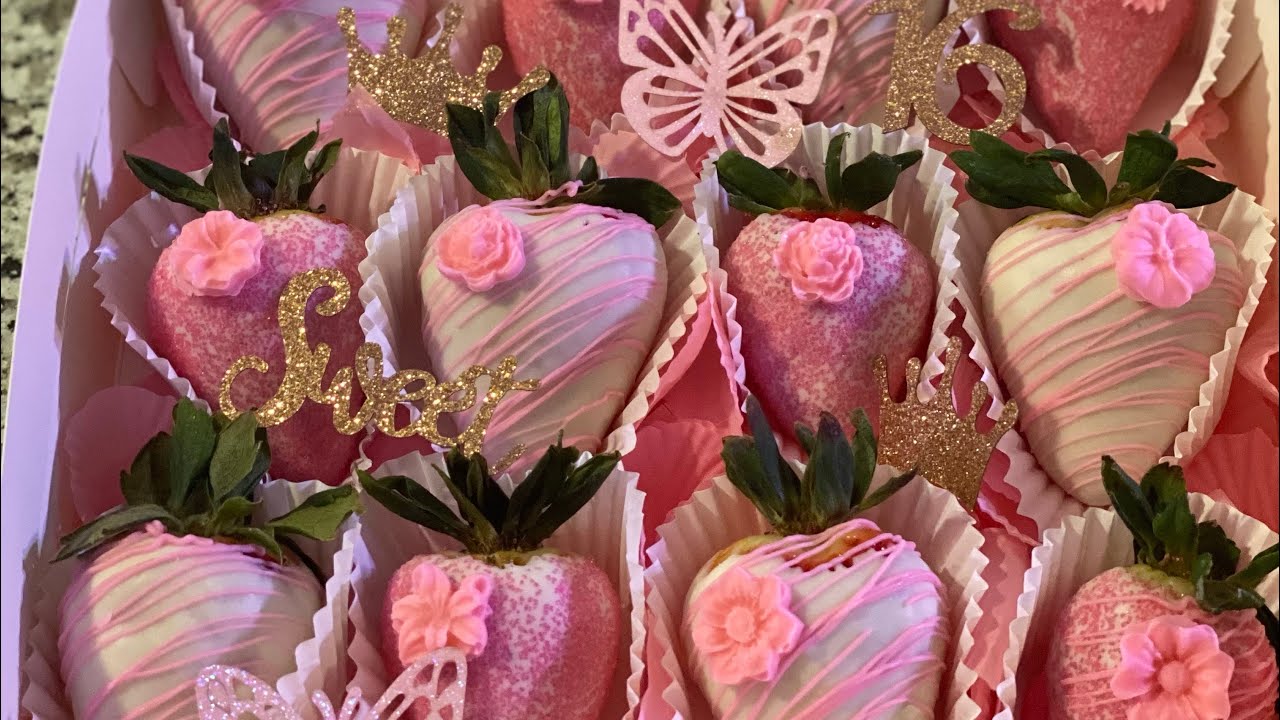 Tutorial para decorar fresas con chocolate🍓🍓🍓🍓 - YouTube