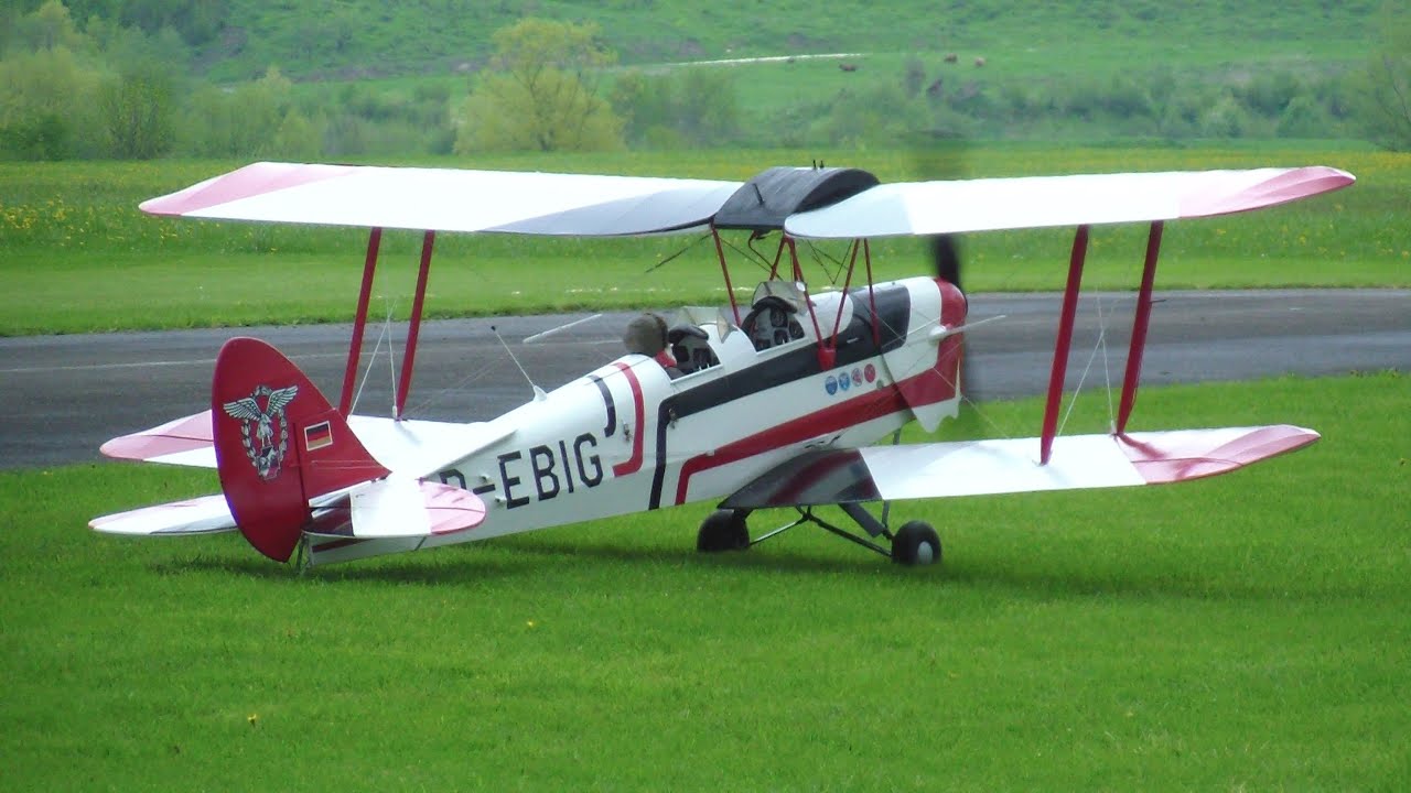 DH 82 A Tiger Moth Scale R/C Airplane 1:3 Massstab - YouTube
