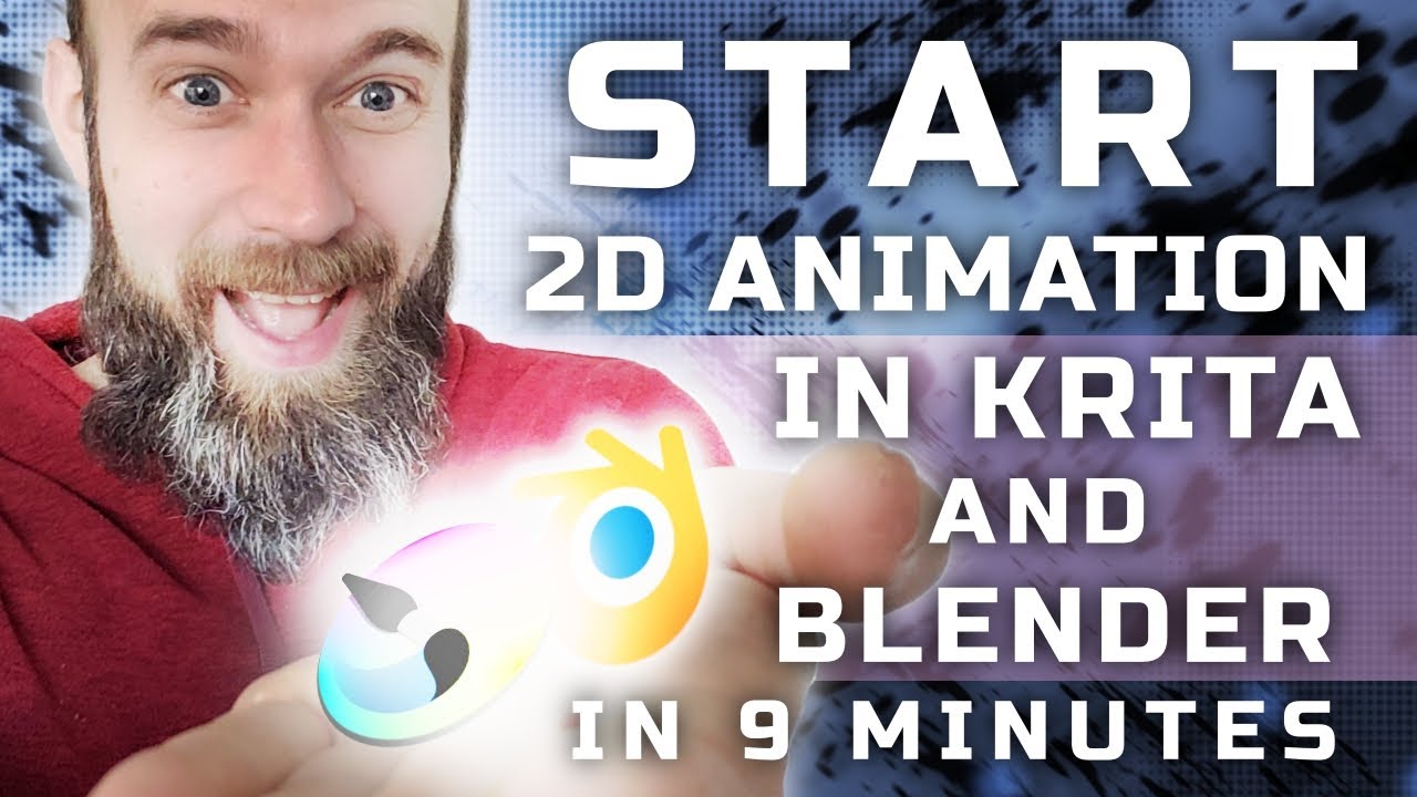 Start 2D Animation in Krita and Blender in 9 Minutes - YouTube