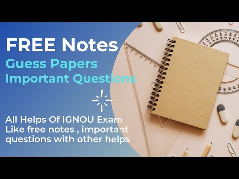 Free IGNOU Important Question, Notes & Guess Paper | Free BAG notes ...