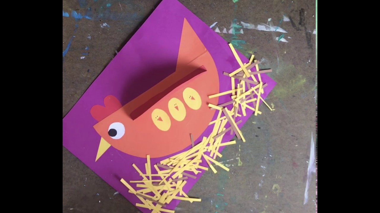 Geometric Chicken Craft - YouTube
