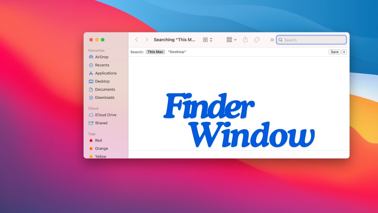 Shortcut of Finder Window in MacBook - YouTube