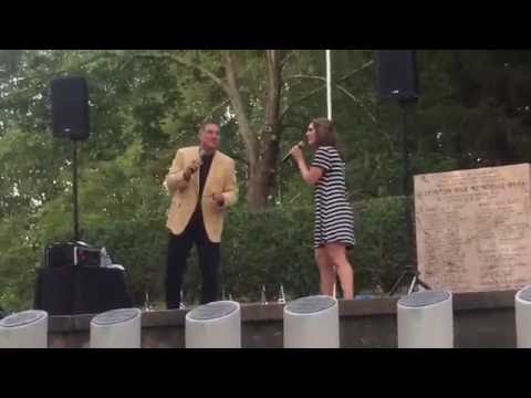 Gillian Austin sings "Somewhere Over The Rainbow" with entertainer and ...