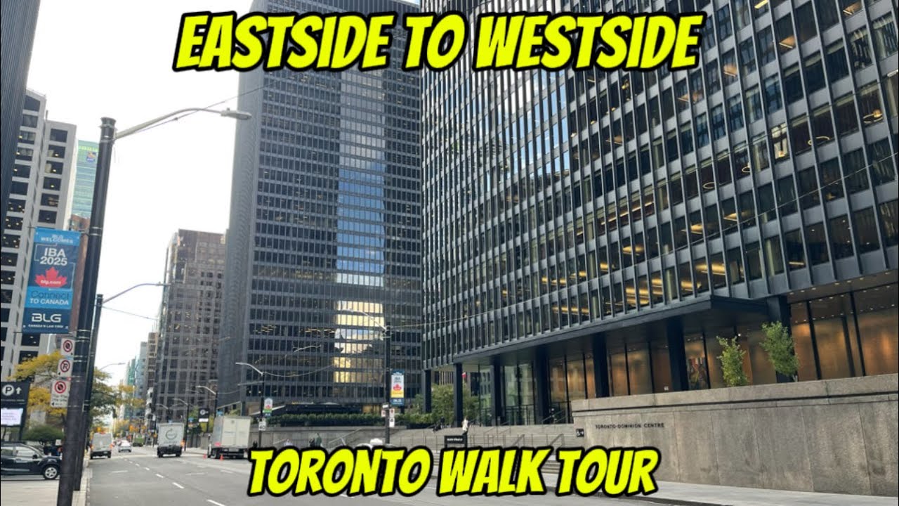 Eastside to The Westside - Downtown Toronto Walk Tour - YouTube
