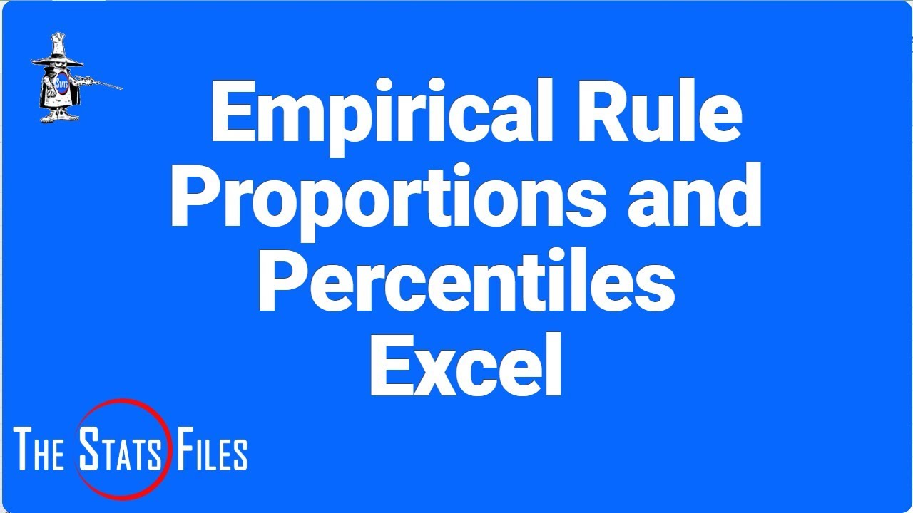 Empirical Rule Sample portions using Excel Cheat Sheet - YouTube