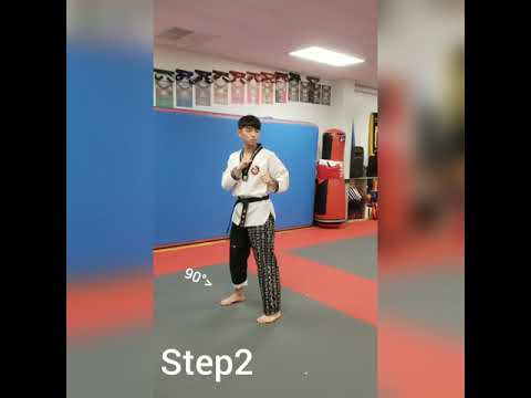 Taekwondo Poomsae Side Kick Tutorial - YouTube
