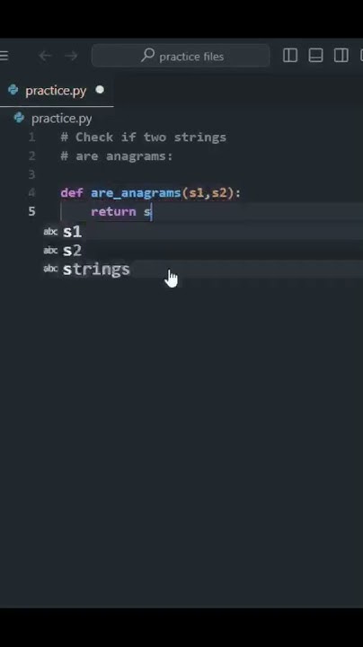 Two Strings Anagrams Python Pythonprogramming Code Coding Learnpython Pythonforbeginners 6506