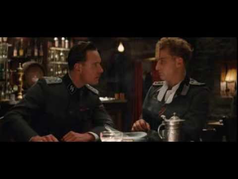 Michael Fassbender speaking German in Inglorious Basterds - YouTube