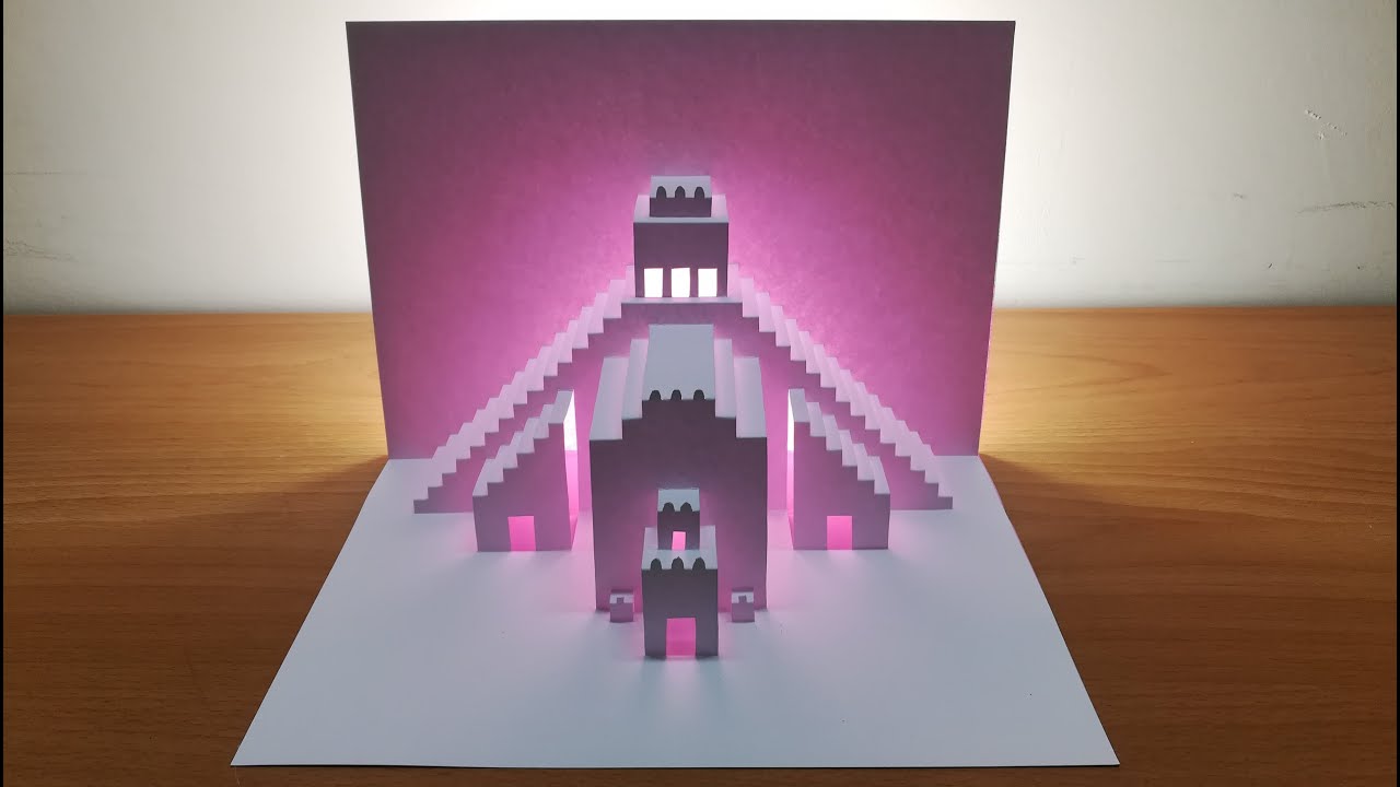 3D Pyramid Card｜Paper Crafts｜Paper Art｜Pop Up Design｜Origami ...