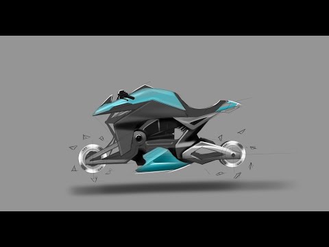 How to draw an electric bike concept