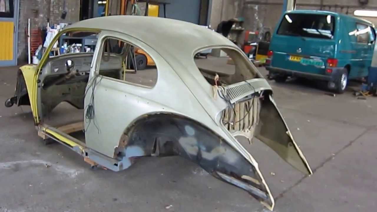 Vokswagen Kever 1958 restauratie - YouTube