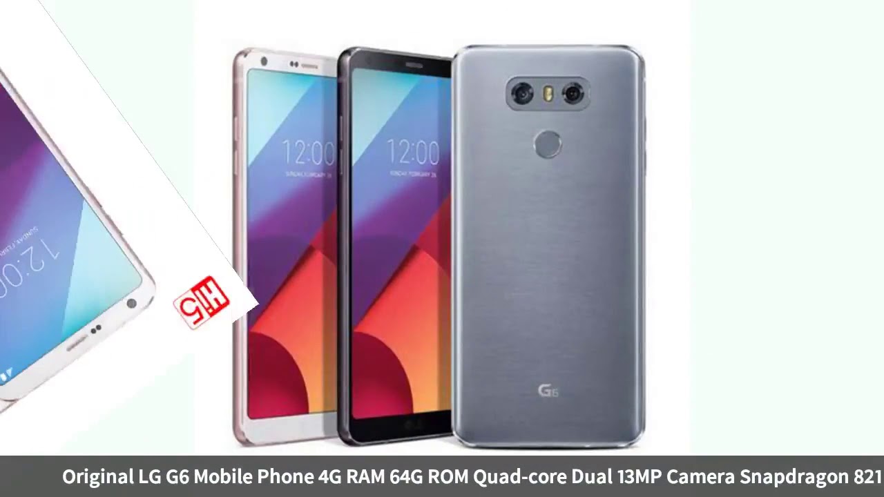 Unlocked Original LG G6 Mobile Phone H870DS 64GB /H871 32GB Quad-core ...