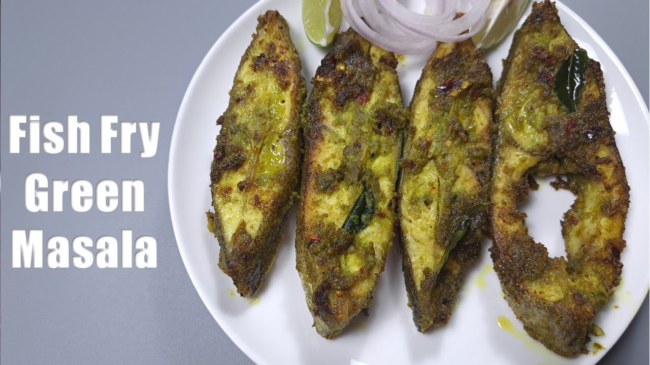 Fish Fry Recipe|Fish Fry Green Masala|Green Fish Fry|Crispy fish Fry ...