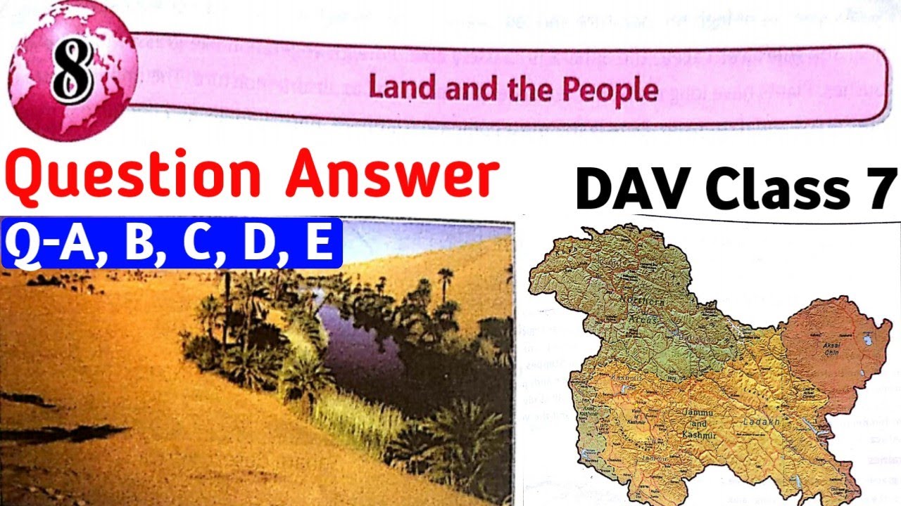 DAV CLASS 7 SST CH-8 LAND AND THE PEOPLE SOLUTION|DAV CLASS 7 SST CH-7 ...