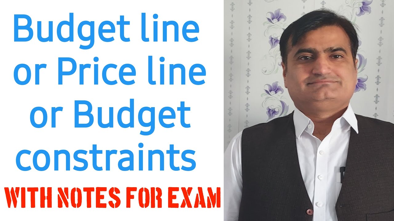 34- Budget line OR Price Line /Budget Constraint (With notes for Exam ...