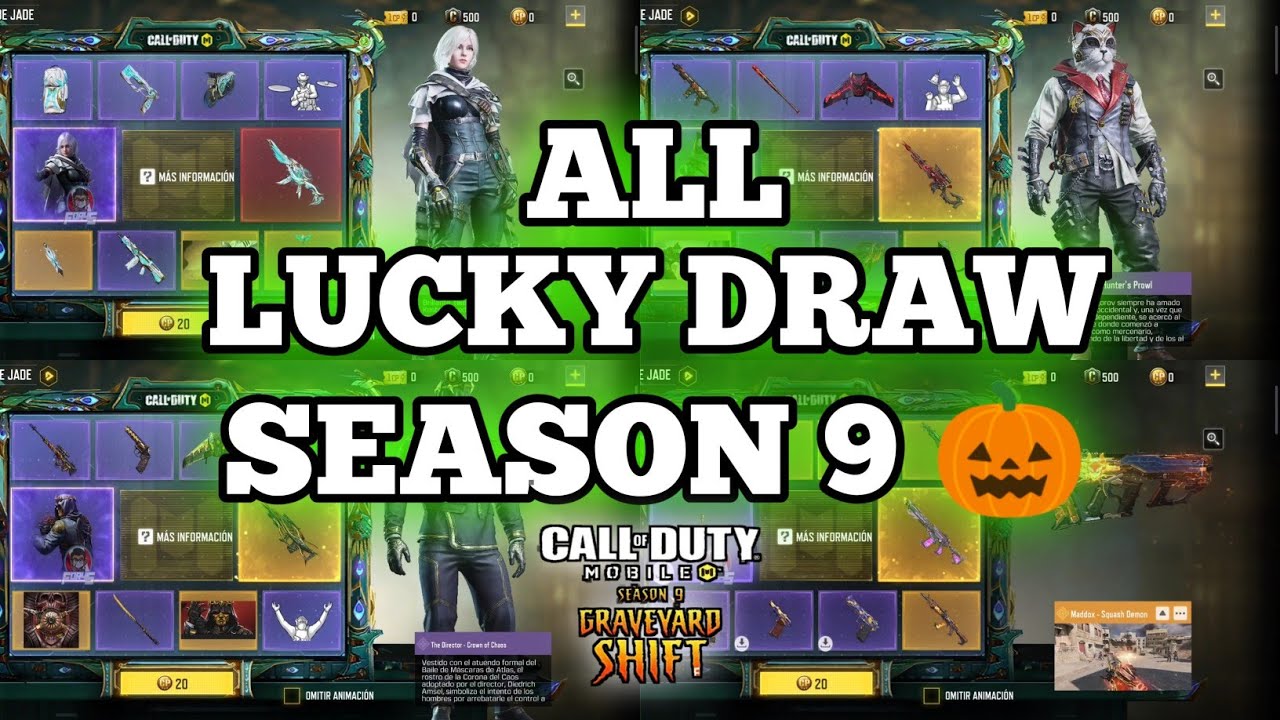 SEASON 9🎃 ALL LUCKY DRAW 🎃 GRAVEYARD SHIFT 🎃 TEMPORADA 9 | COD ...