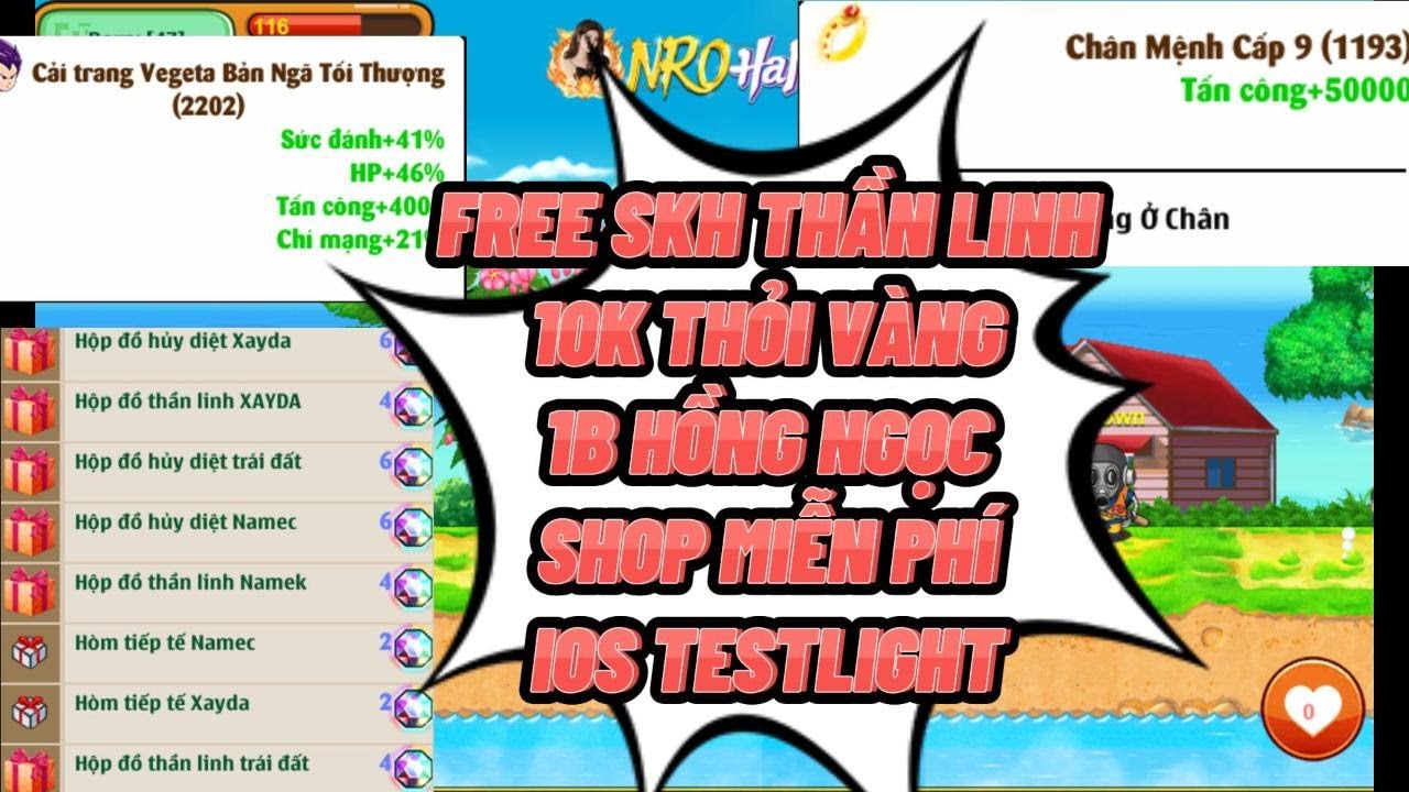 NRO LẬU - TRẢI NGHIỆM OPEN, HƯỚNG DẪN TÂN THỦ, NHẬN CODE VIP, FREE SKH ...