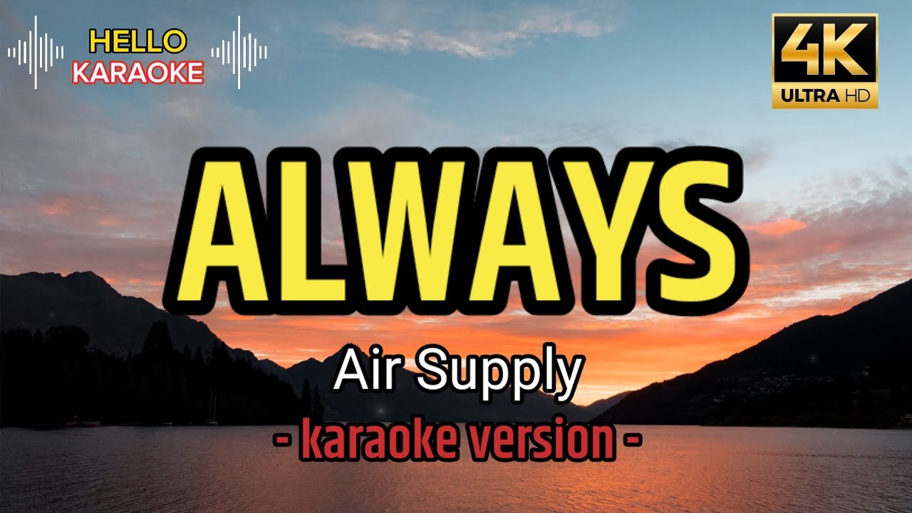 Always - Karaoke (karaoke version) - YouTube