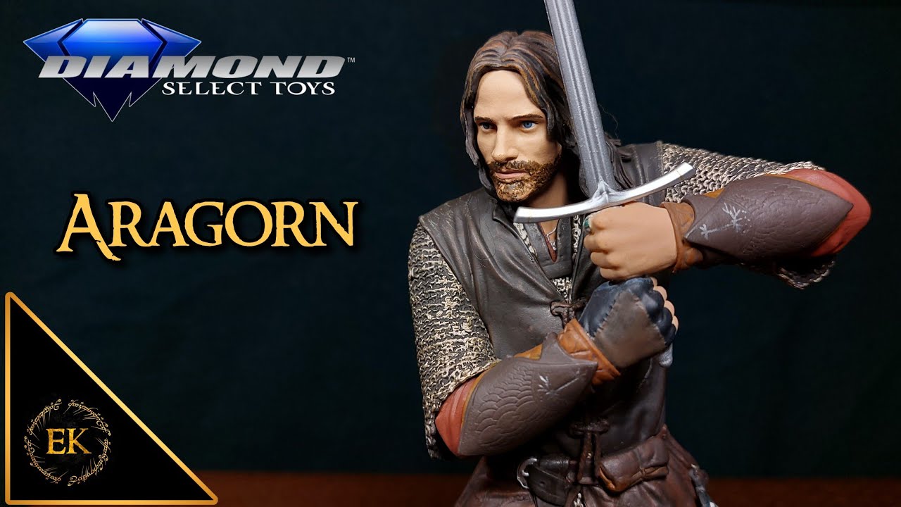 Dimond Select Toys The Lord of the Rings Gallery: Aragorn PVC Diorama ...
