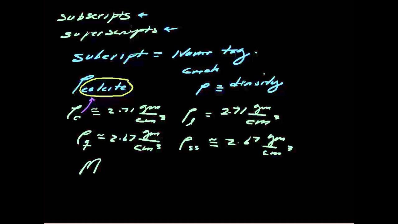 Subscripts and superscripts - YouTube