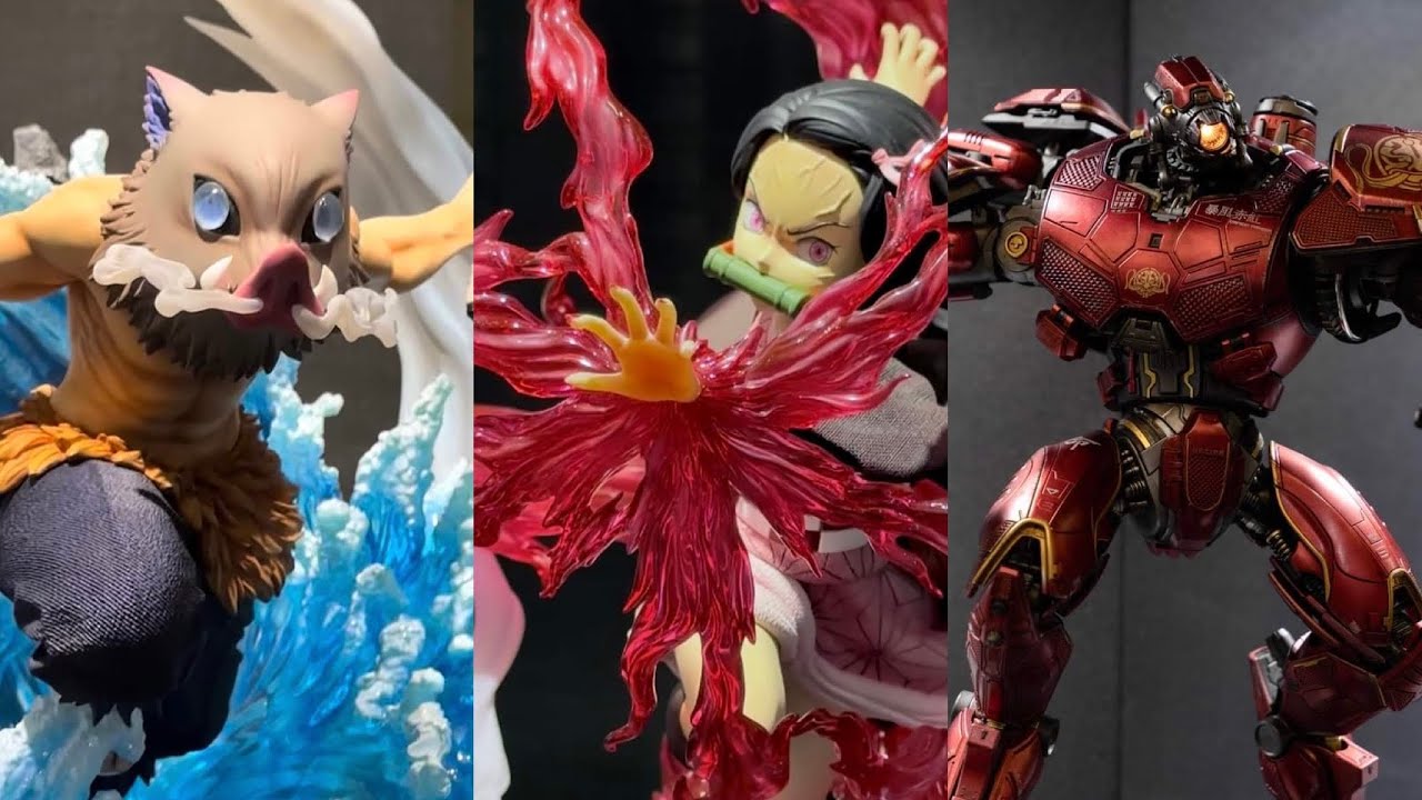New infinity studios statues on display demon slayer, pacific rim ...