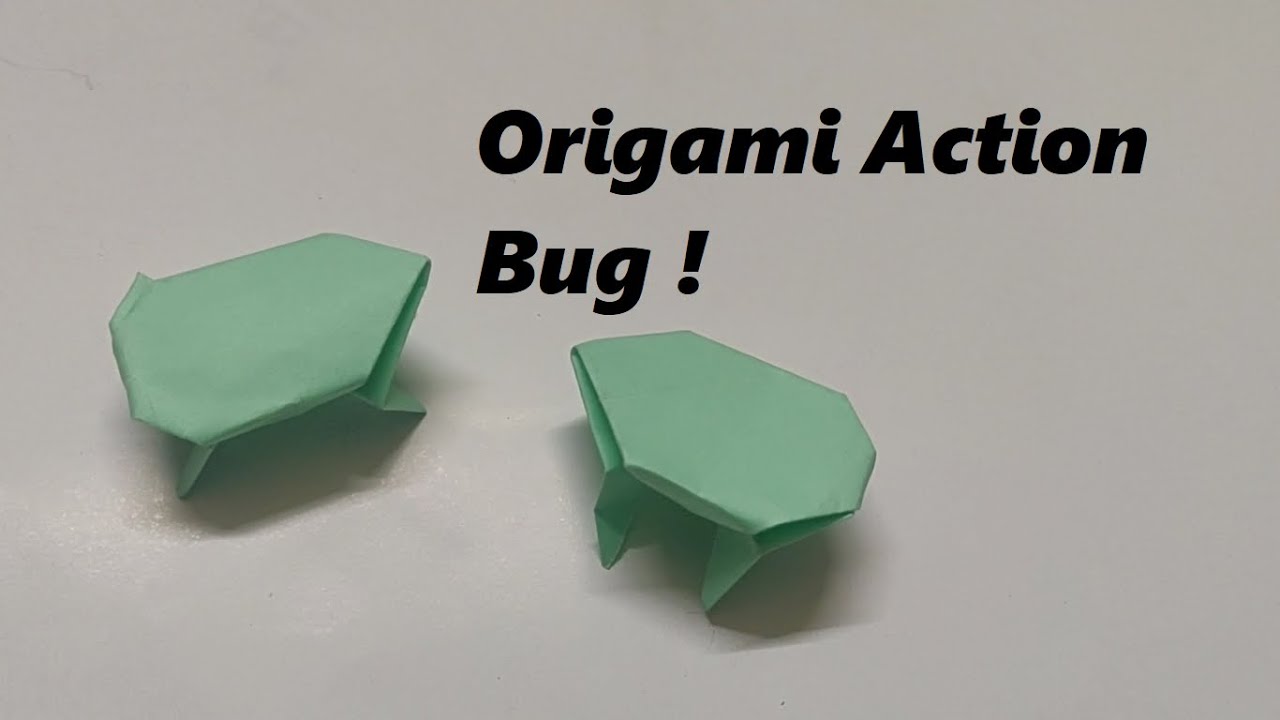 Origami Action Bug ! It does Jumps, Flips and even Somersault! - YouTube