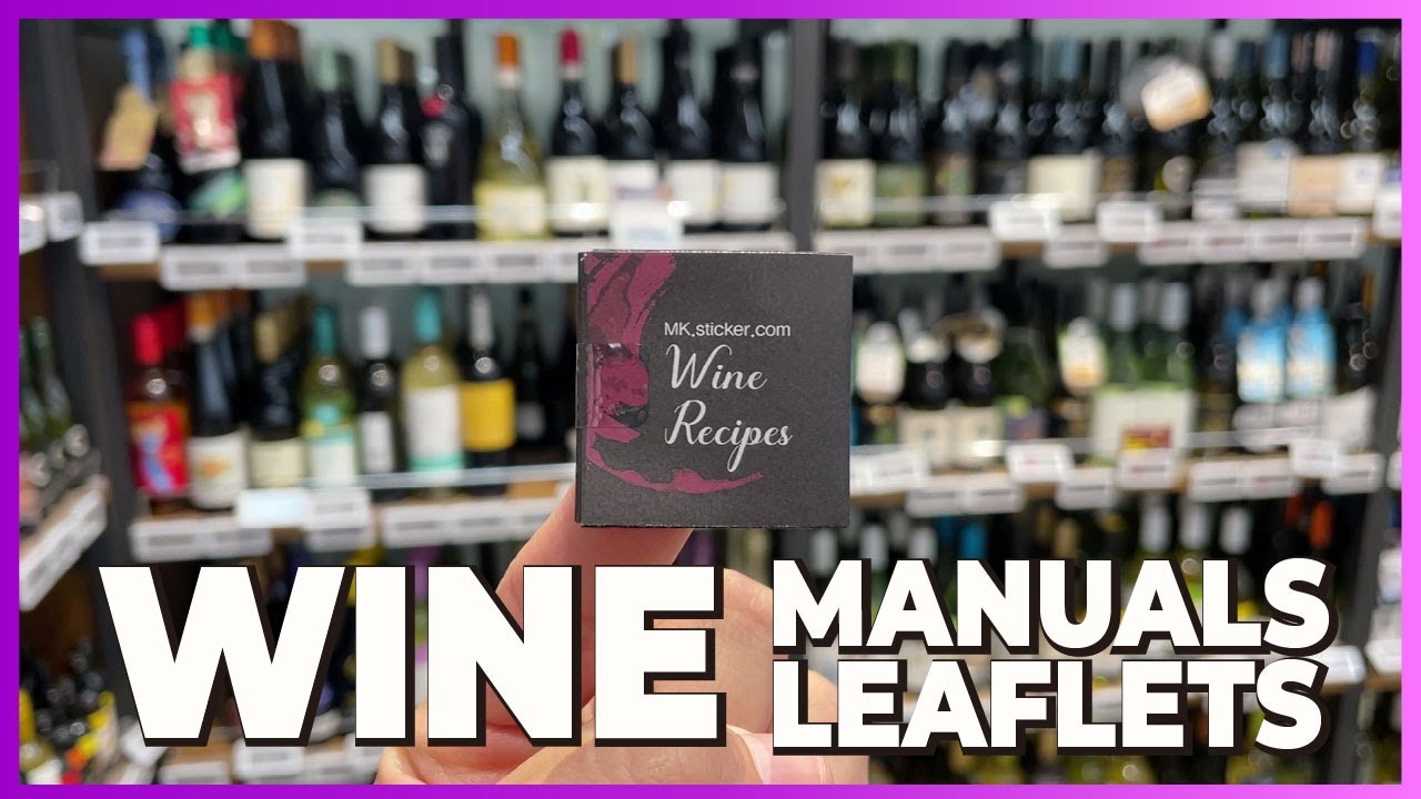 Alcoholic wine manuals, leaflets, product promotion, folding, sealing ...