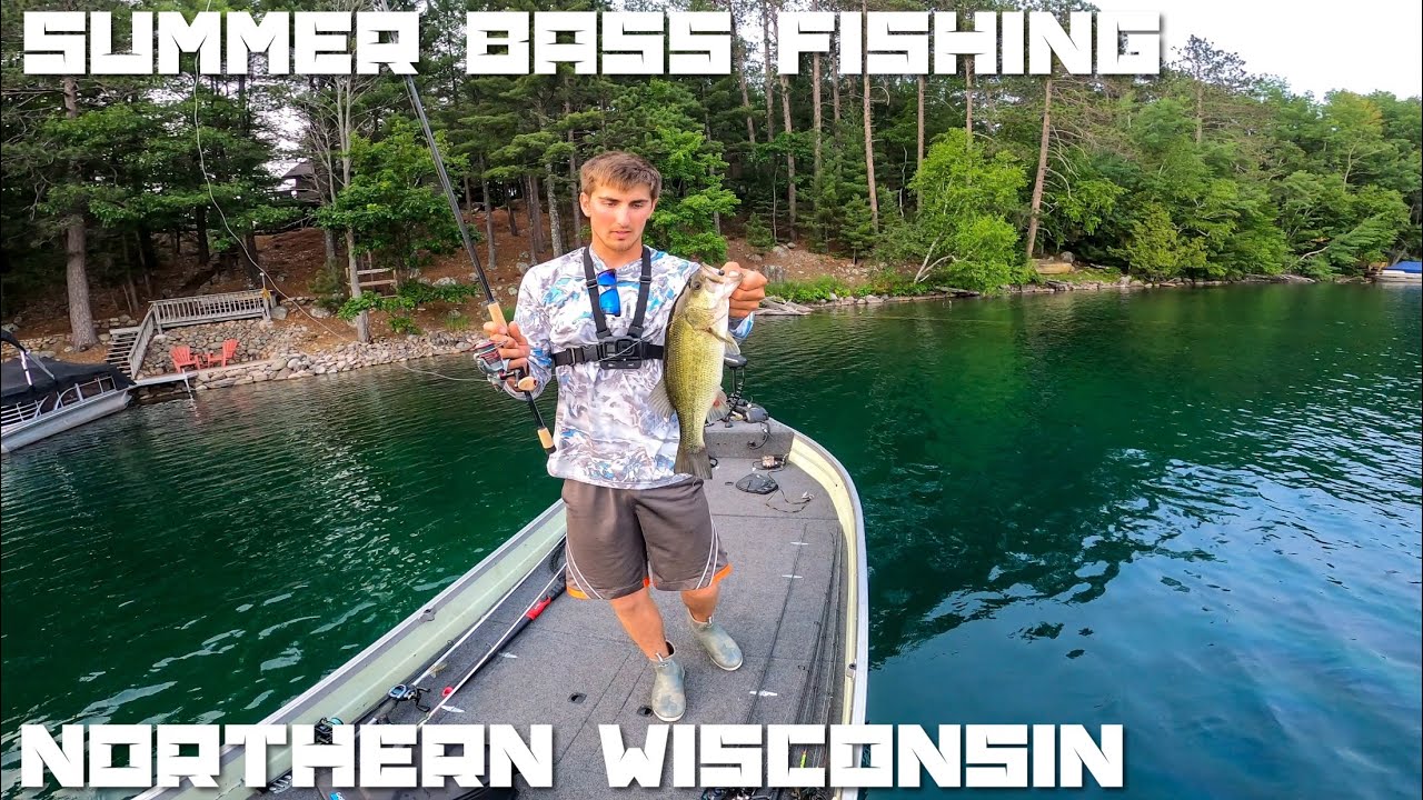 Summer Bass Fishing in Northern Wisconsin - YouTube