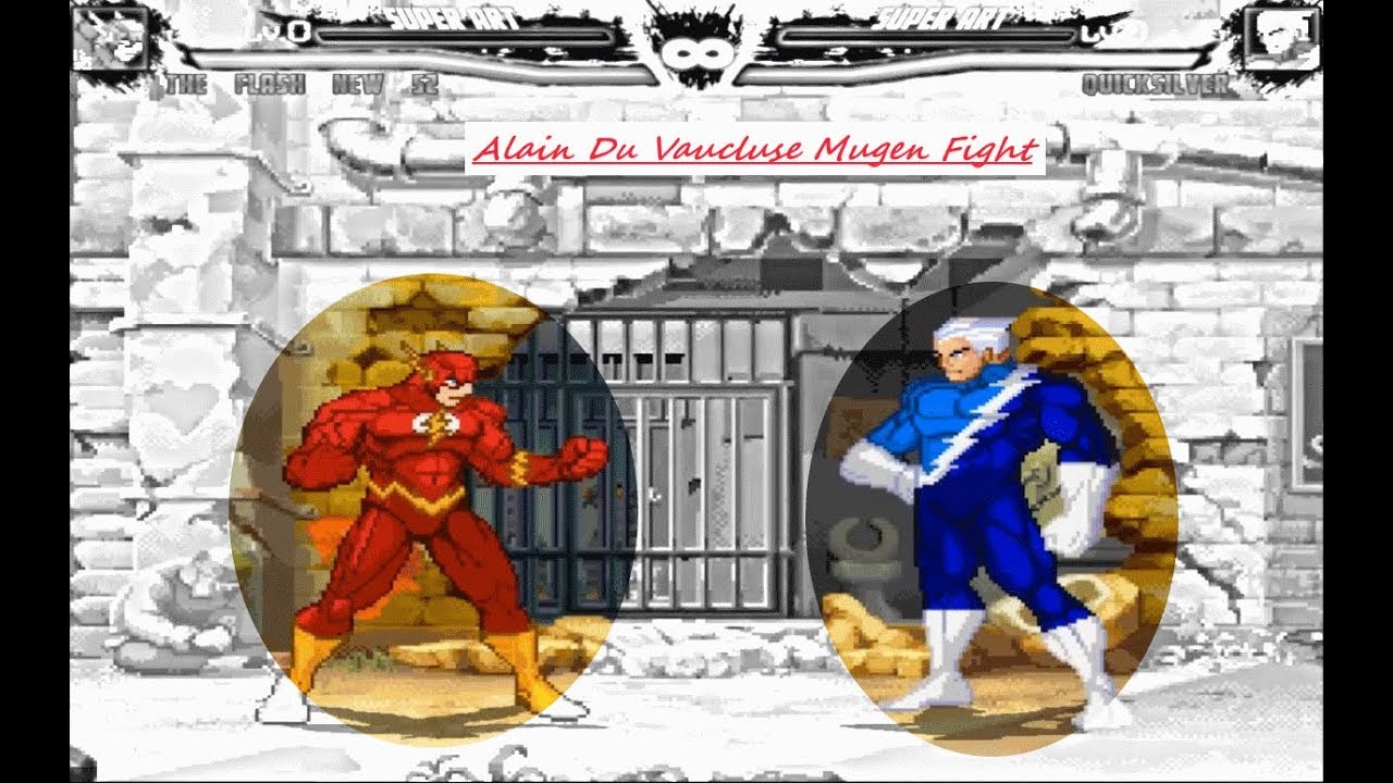 Mugen : The Flash (Dc Comics) Vs Quicksilver (Marvel) (Request) - YouTube