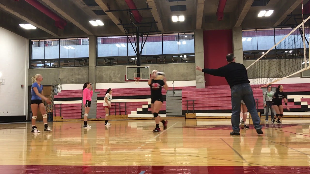 Serve Receive Overhead - YouTube