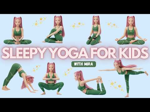 Sleepy Yoga for Kids | Calm Night Routine with Kpop Mira