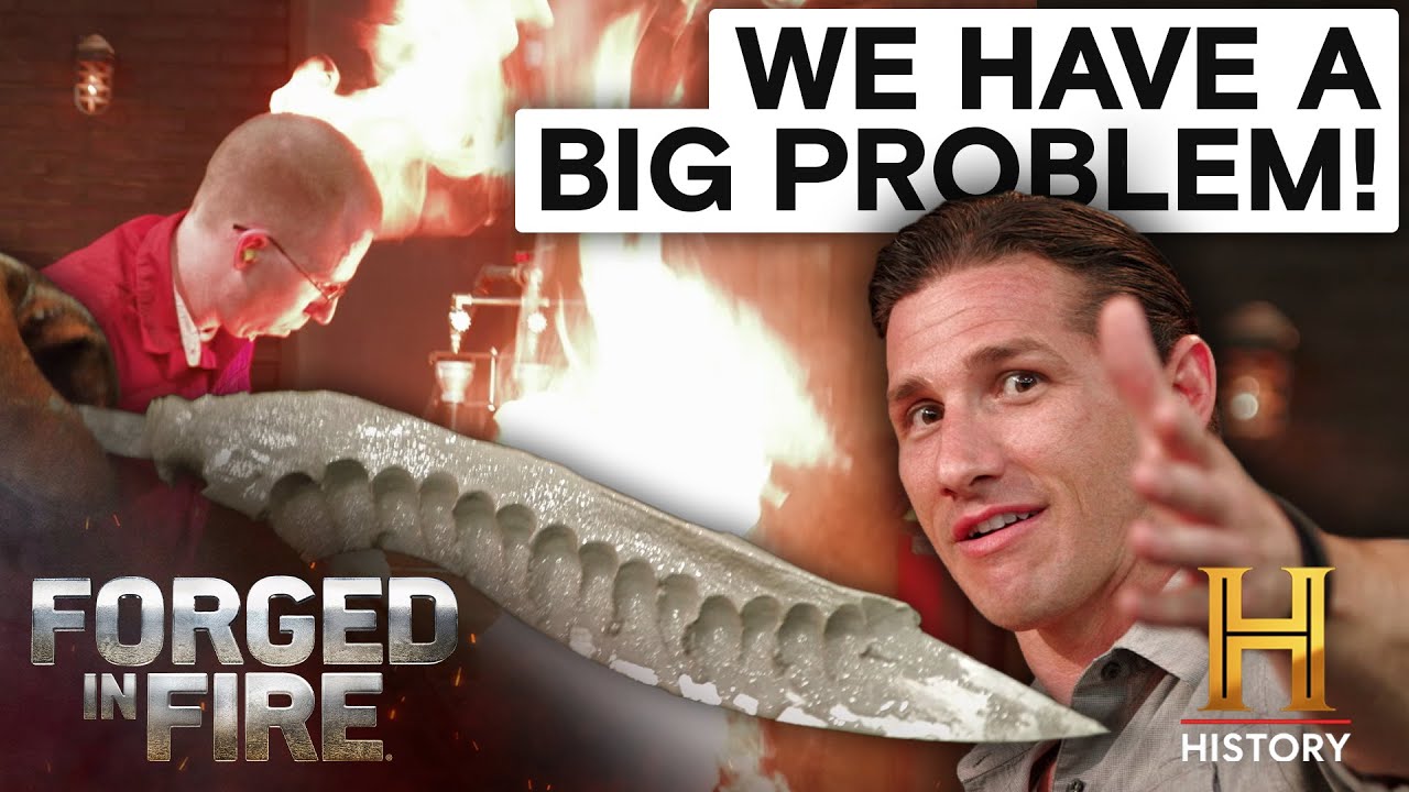 Bladesmiths STRUGGLE with Fiery 12-Inch Blade | Forged in Fire (Season ...