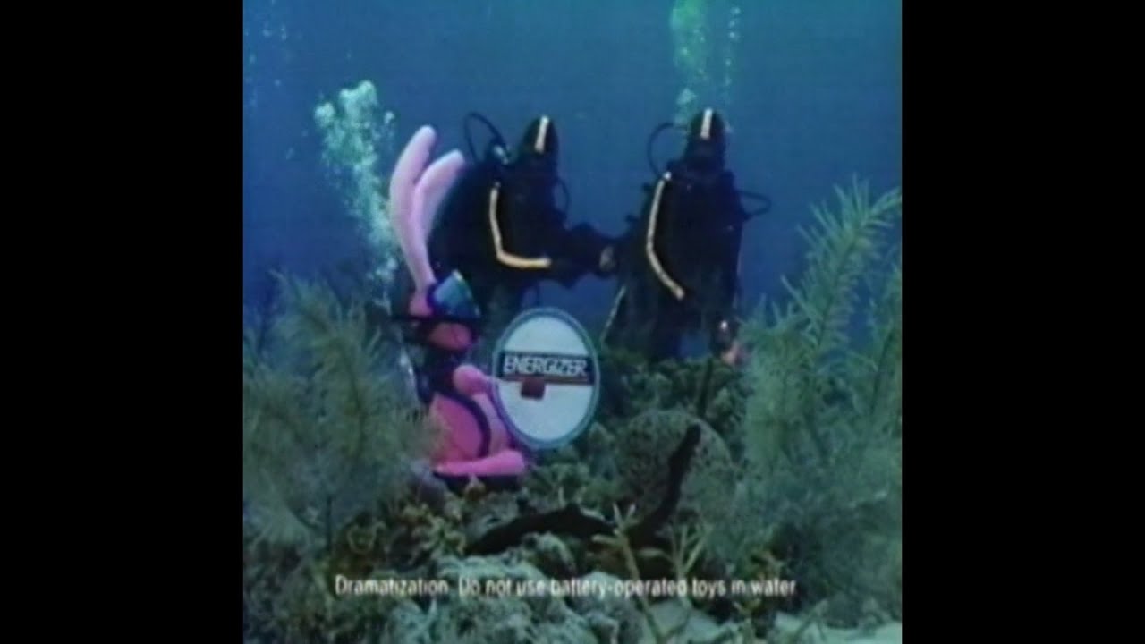 1990s, ENERGIZER BATTERY BUNNY DIVERS, from WGN TV 9 CHICAGO, TV ...