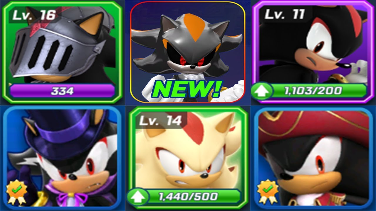 Sonic Forces vs Roblox Sonic Speed Simulator vs Dash - All Shadow Skins ...