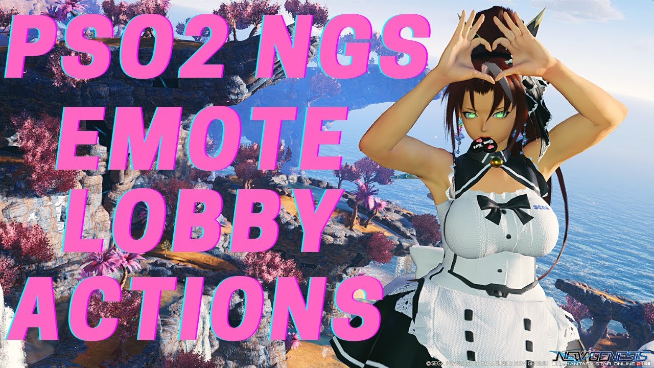 PSO2 NGS 793: Tea Time Emote Lobby Action 793「お茶を注ぐ」 - YouTube