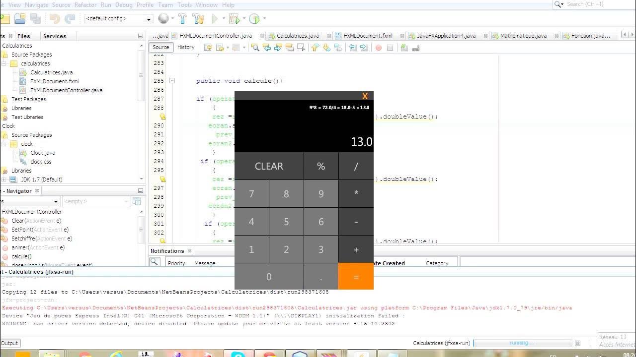 JavaFx 8 Calculator ,FXML,Screenbuilder ,see code in Guithub - YouTube