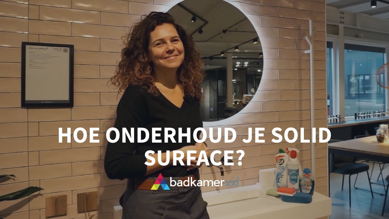 Hoe onderhoud ik mijn Solid Surface wastafel? | Badkamerxxl - YouTube