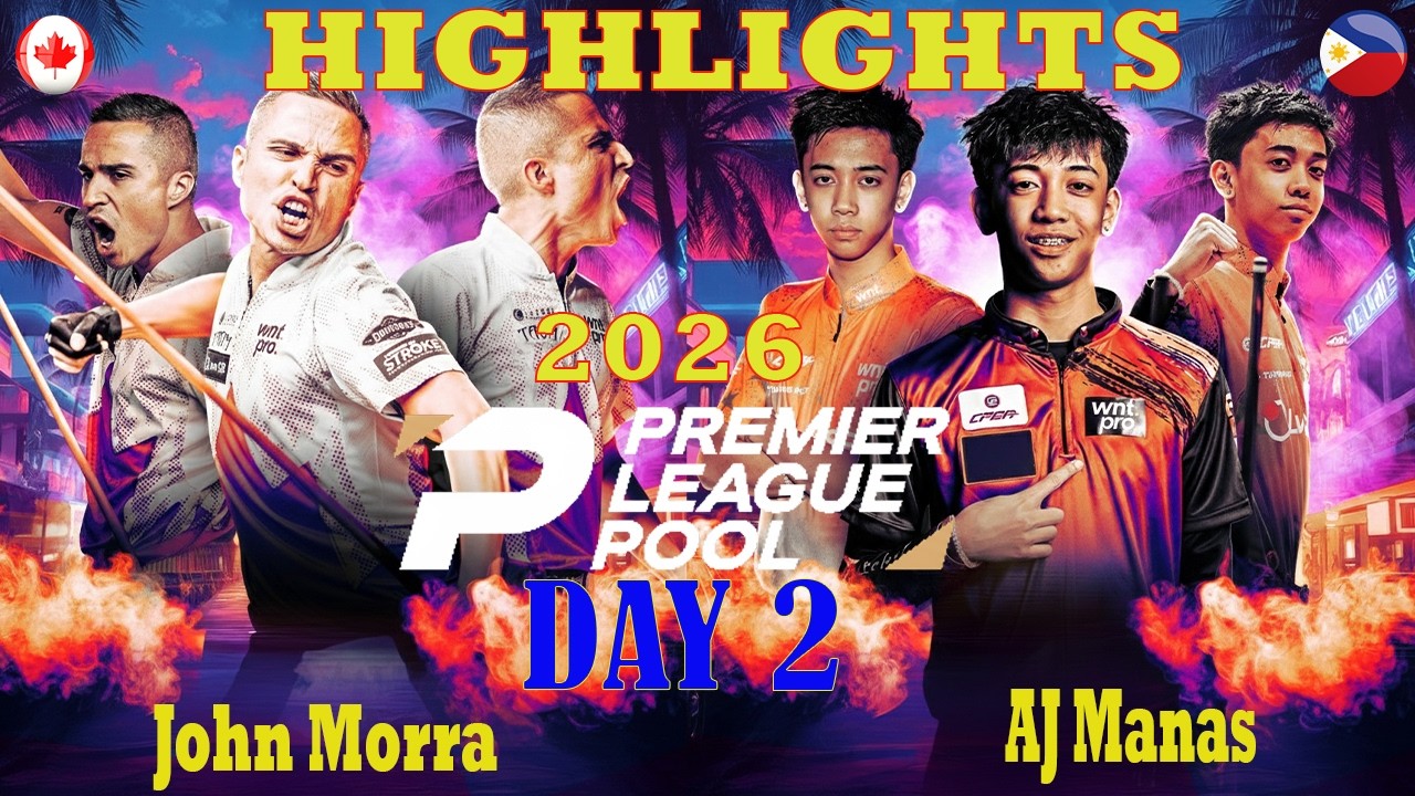 AJ Manas - John Morra🔥 HIGHLIGHTS | 2026 Premier League Pool - YouTube
