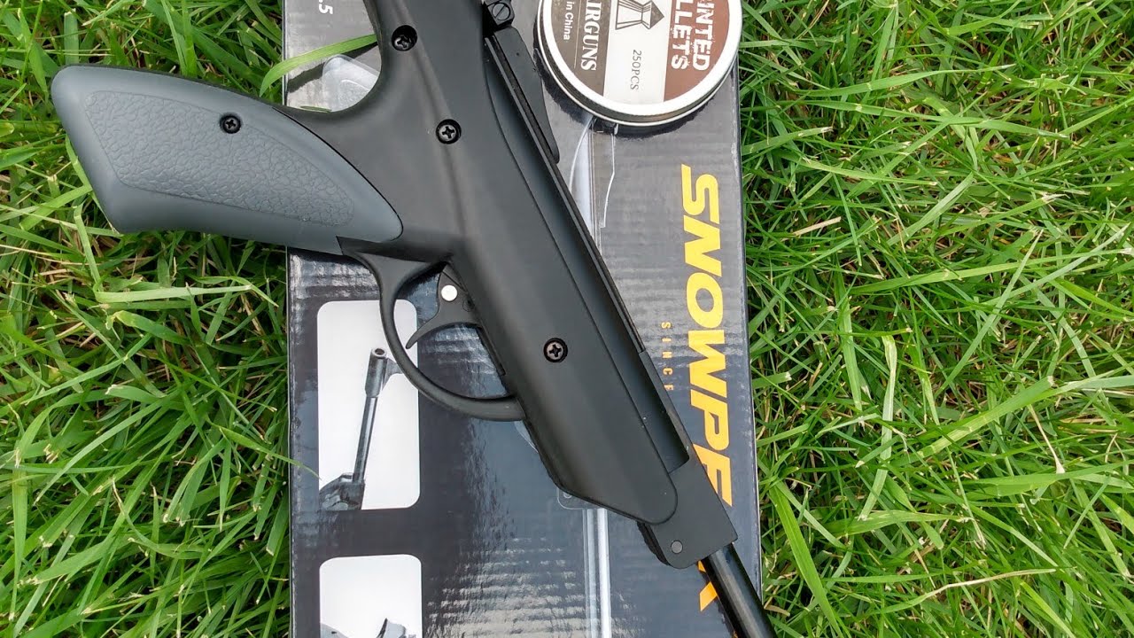 SNOWPEAK SP500 BREAK BARREL .22 AIR PISTOL REVIEW!!!!!! - YouTube
